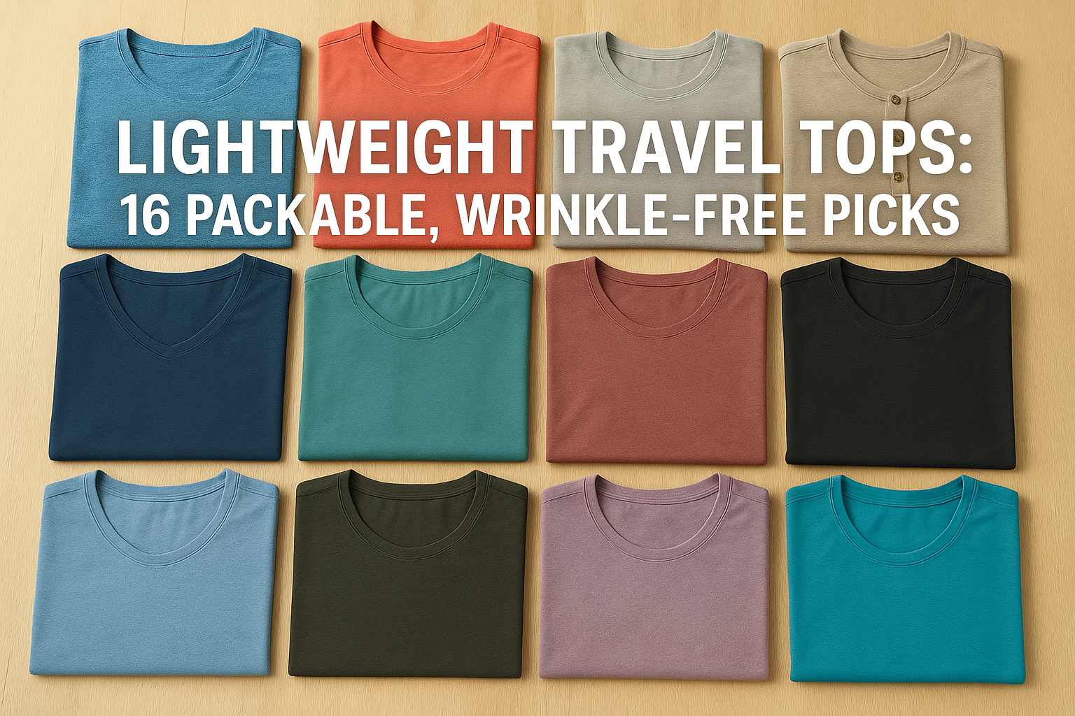 Lightweight Travel Tops: 16 Packable, Wrinkle-Free Picks – JudyP Apparel